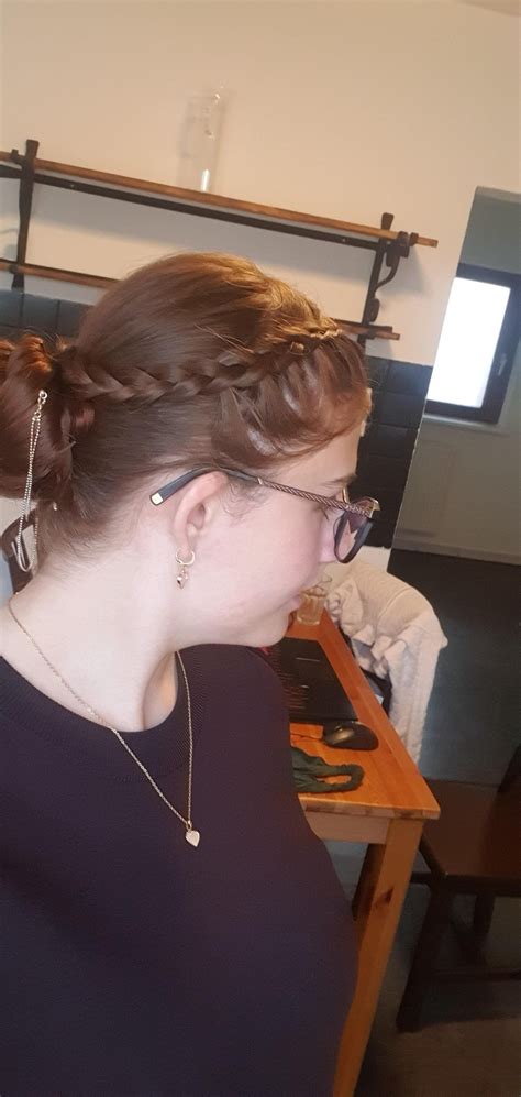 How I Styled My About Waist Long Hair For A Work Event Today A Bun