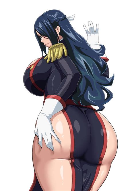 Rule 34 Anti Demon Corps Uniform Azuma Fubuki Blue Eyes Blue Hair Braid Gloves Hair Over One
