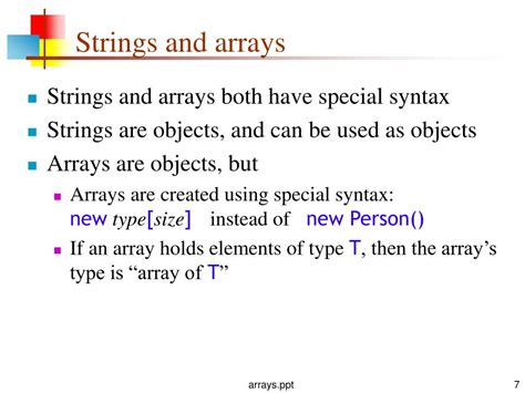 Ppt Arrays Powerpoint Presentation Free Download Id175079