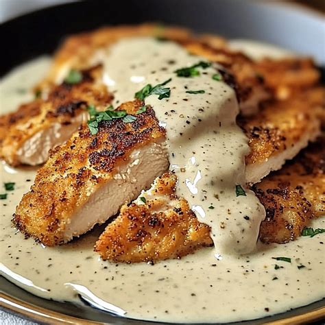 Parmesan Crusted Chicken With Creamy Garlic Sauce My Homemade Recipe