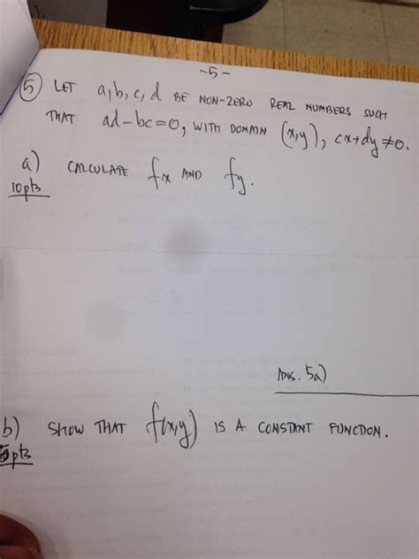 LET A B C D BE NON ZERO REAL NUMBERS SUCH THAT Chegg
