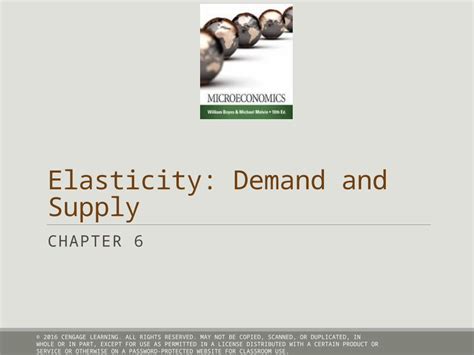 PPTX Elasticity Demand And Supply CHAPTER CENGAGE LEARNING ALL RIGHTS RESERVED MAY