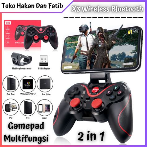Jual X3 Gamepad Bluetooth Smartphone Holder Wireless Joystick Pc Gamesir F1 Gamepad Stik
