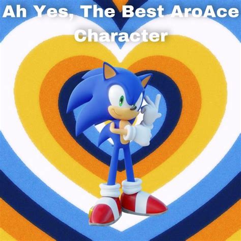 Sonic Is Low Key So Chill Tho Asexual Humor Sonic Lgbt Pride Art