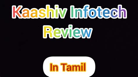 Kaashiv Infotech Reviews Buliding Future Dotnet Developer Youtube