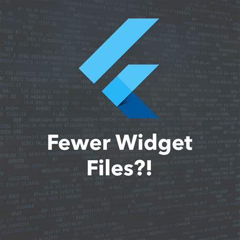 How To Organize Your Widgets In Flutter Apps By Xeladu Level Up Coding
