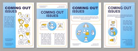 Coming Out Issues Blue Brochure Template Sexual Orientation Leaflet