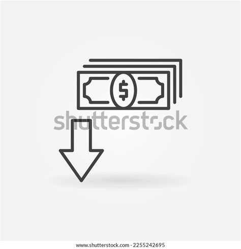 Cash Devaluation Vector Currency Value Lowering Stock Vector Royalty