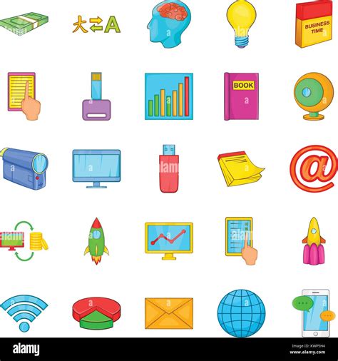 Special Processor Icons Set Cartoon Style Stock Vector Image And Art Alamy