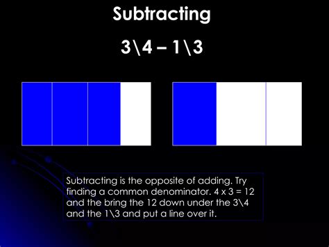 Adding And Subtracting Frations Ppt