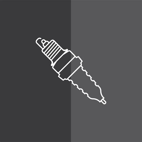 Premium Vector Spark Plug Icon