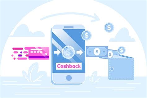 캐쉬백 개념 무료 벡터
