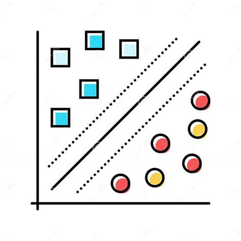 K Nearest Neighbors Knn Algorithm Color Icon Vector Illustration Stock Illustration