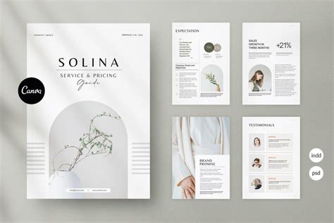 Minimal Services And Pricing Guide Masterbundles