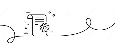 technical documentation line icon instruction sign continuous line
