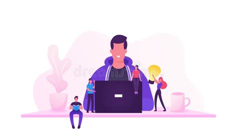 Programmer Coder Web Developer Or Software Engineer Sitting At Desk And Working On Computer Or