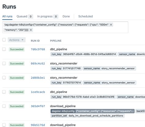 clicking dagster k8s resource tag create two separate tag filters in ui