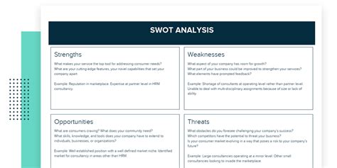 Free Editable SWOT Analysis Template And Examples Xtensio