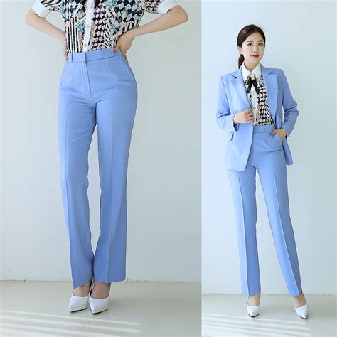 럭스걸 쿨 스판 일자핏 슬랙스