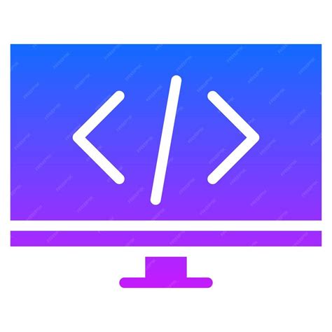 Premium Vector Laptop Coding Vector Illustration