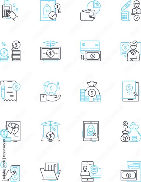 Advanced Analytics Linear Icons Set Predictive Machine Learning Artificial Intelligence