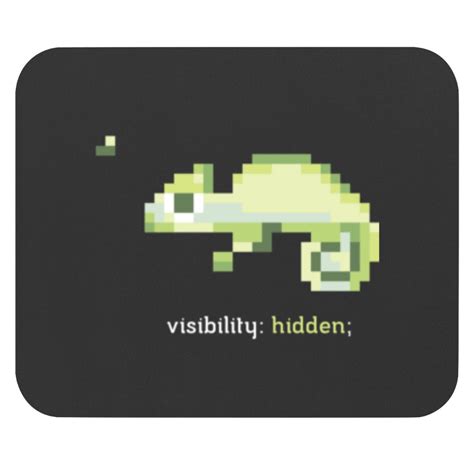 Css 8 Bit Chameleon Programming Mouse Pads Sold By Giovannadyu Sku