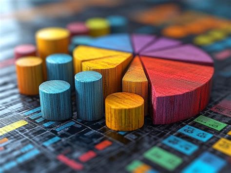 Creative 3d Data Visualizations With Colorful Graphs Premium Ai Generated Image