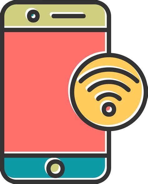 Mobile Wifi Vector Icon Vector Art At Vecteezy