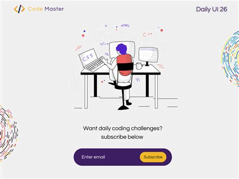 Daily UI Subscribe By Puneet Shakya On Dribbble