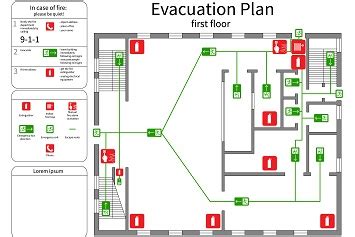 Emergency Evacuation Route Map Rzaws