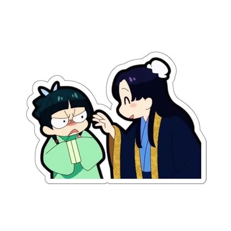 Cute Funny Chibi Apothecary Diaries Maomao And Jinshi Japanese Manga Anime Sticker Etsy