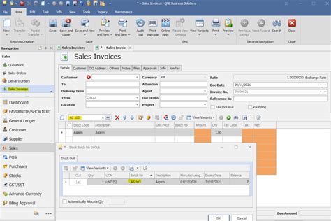 batch number module qne optimum sdn bhd