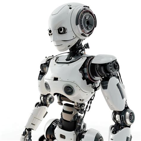 Premium Photo Humanoid Robot Isolated On White Background