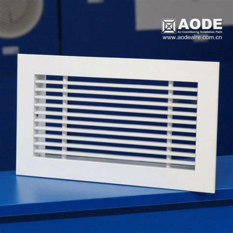 Aluminium Air Linear Bar Grille Diffuser With Fixed Core For Industrial