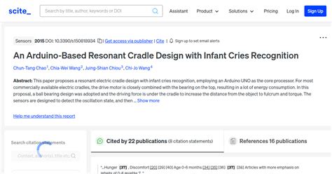 An Arduino Based Resonant Cradle Design With Infant Cries Recognition