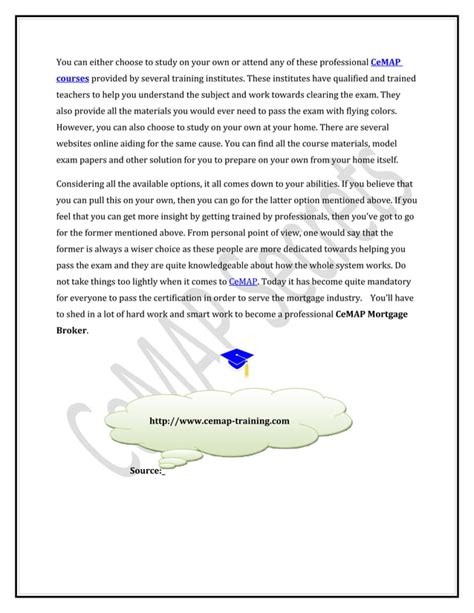A Guidance To Pass Cemap Exam Pdf