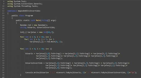Arrays VisualStudio C Mapeo De Bits Invertidos Tutorias Co