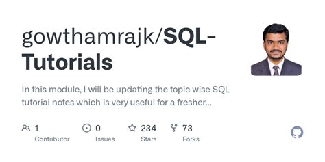 sql tutorials sqlnotesforprofessionals pdf at main · gowthamrajk sql tutorials · github