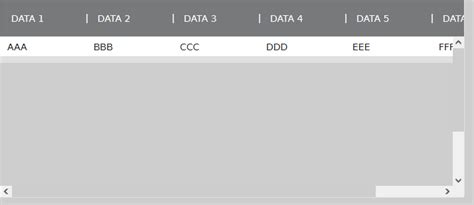 javascript display empty table datagrid with empty lines in material
