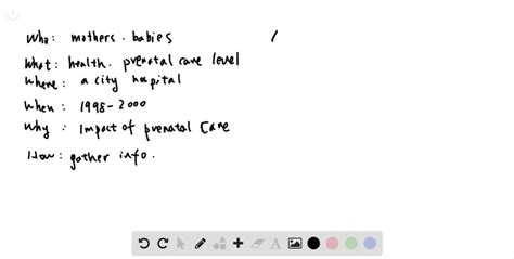 Solvedexercises 1326 For Each Description Of Data Identify The Ws Name The Variables