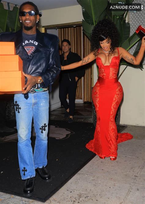 Cardi B And Offset S Sexy Exit From Delilah S Birthday Bash Aznude