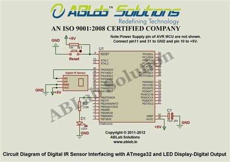 Digital Ir Sensor Interfacing With Avr Atmega32 Microcontroller And Led