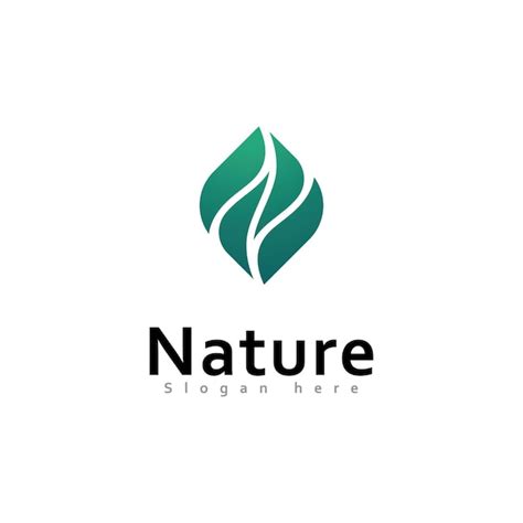 Premium Vector Green Leaf Nature Element Ecology Vector Design