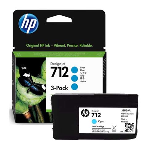 Hp Original 712 Cartridge T650 T250 T630 Printer T230 Plotter Ink 713 Print Head Shopee