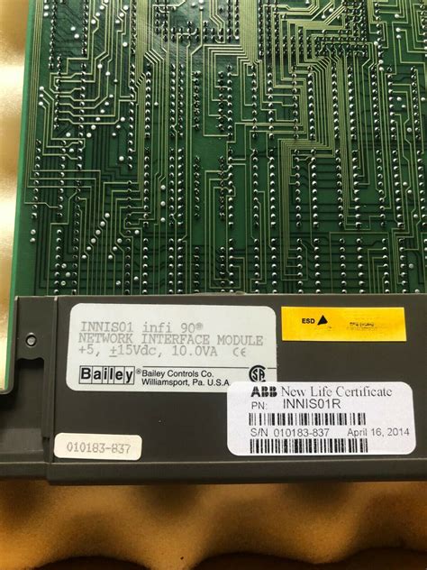 Купить plc ввода and выходные модули abb bailey innis01 infi 90 network