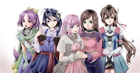 Rena Lanford Sophia Esteed Saionji Reimi Miki Sauvester And Millie Chliette Star Ocean And