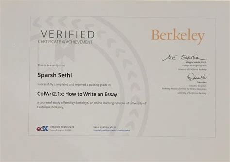 Sparsh Sethi On Linkedin I Just Earned A Certificate From University Of California Berkeley With