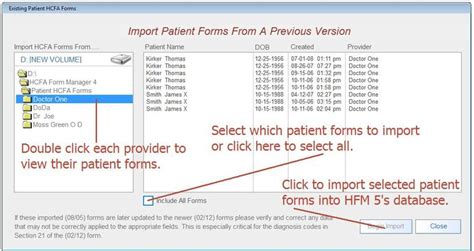 Hcfa Form Manager 5 Import Function