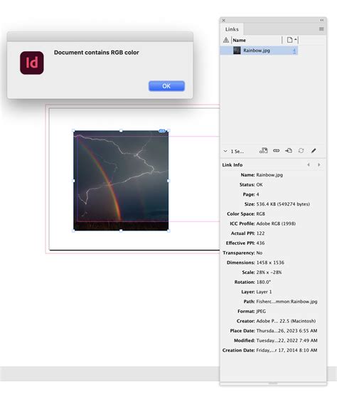 Solved Javascript To Warn If An Rgb File Is Linked To Ope Adobe