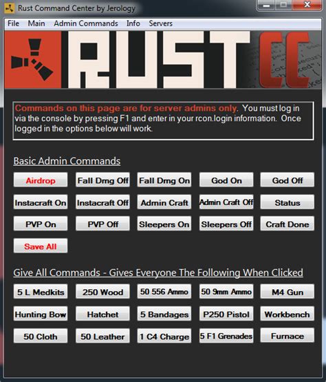 Rust Tactics Rust Command Center